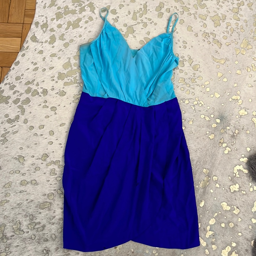 Yumi Kim Block Color Cocktail Dress - Gem